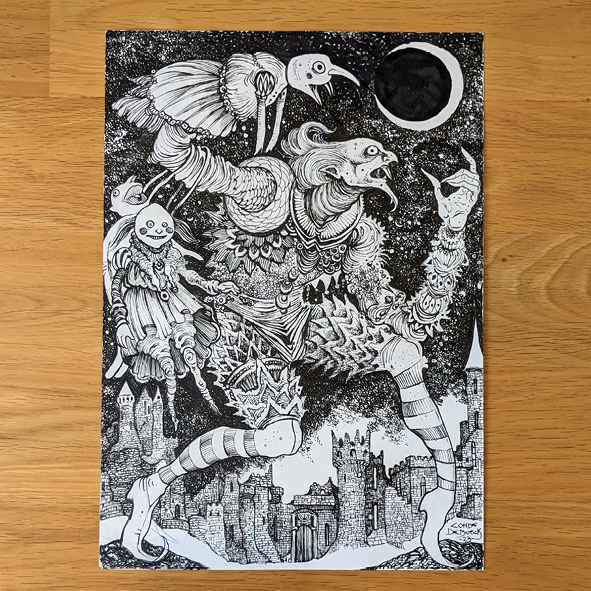 Hernàn Conde de Boeck Original Art ( artwork from Vampires & Other ...